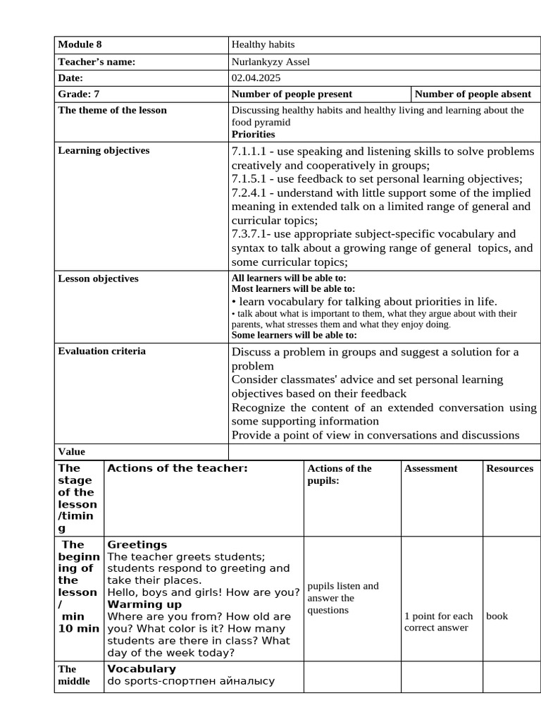 02.04.2025 7kl | PDF | Learning | Curriculum