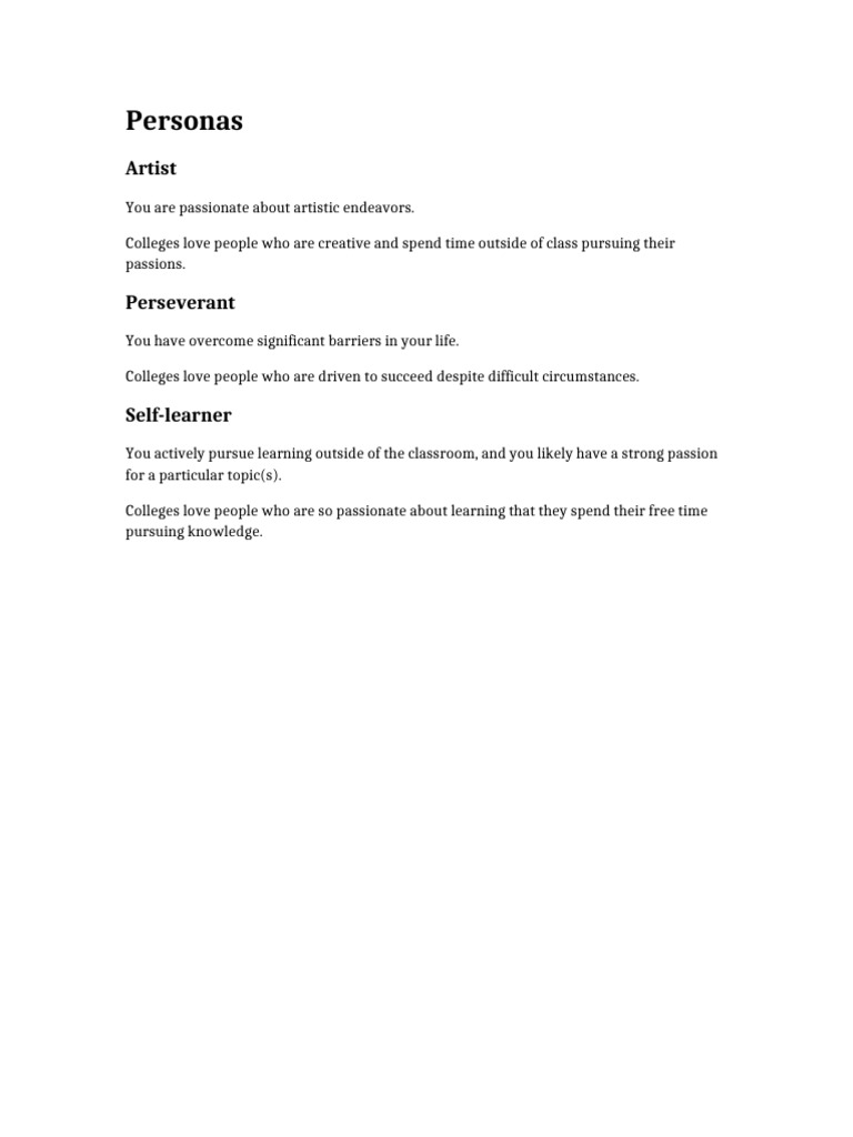 Ava Carter - Personas | PDF