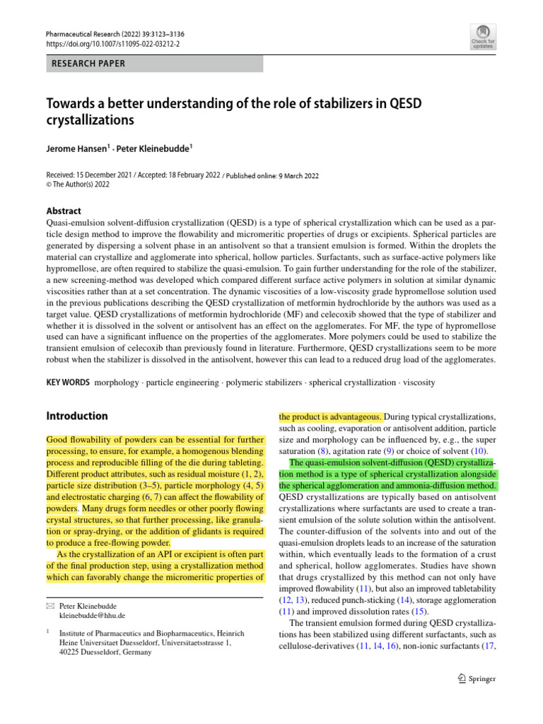 47-Towards A Better Understanding of The Role of Stabilizers in QESD ...