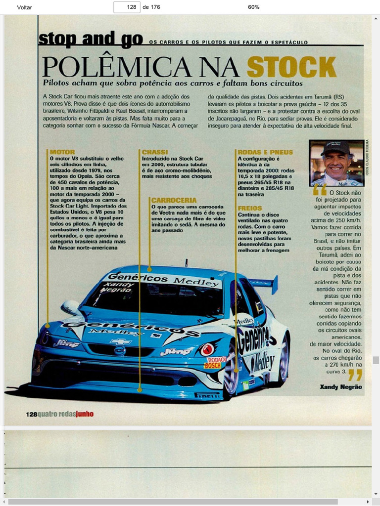 Quatro Rodas - Junho de 2001 - Stock Car | PDF