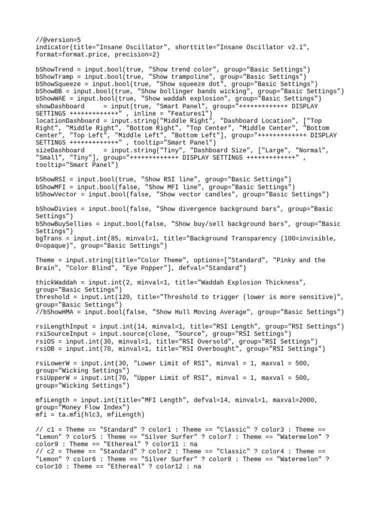 Luxalgo Oscillator Matrix | PDF | Investing | Technical Analysis
