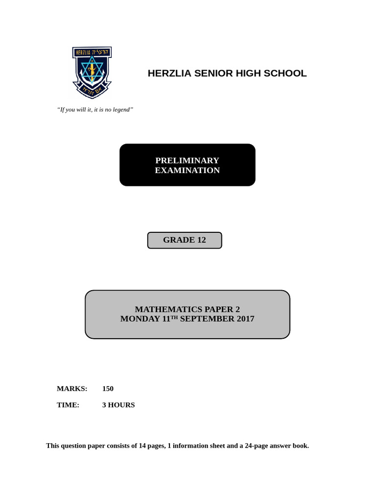 Grade 12 Mathematics Exam Paper 2 | PDF | Circle | Geometry
