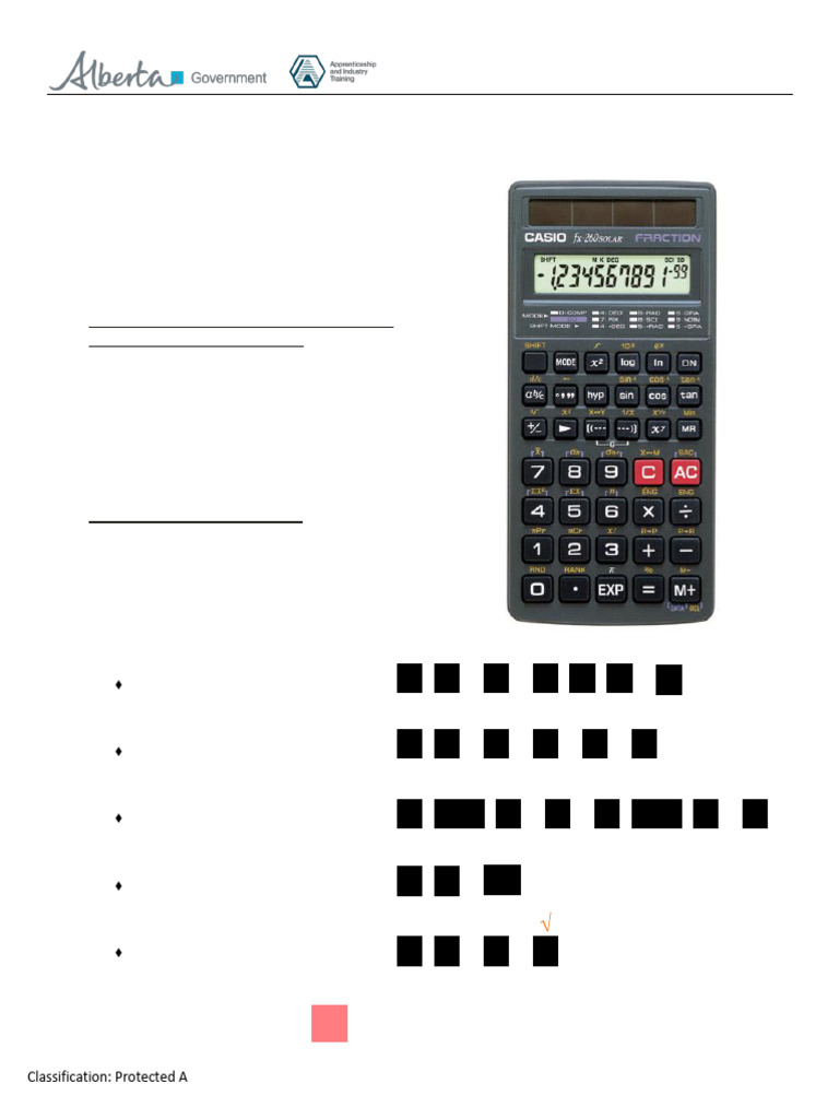 Casio calculator-FX-260 - Instructions | PDF