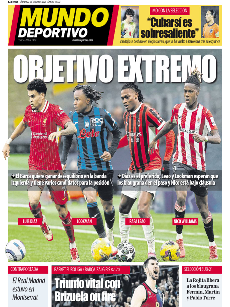 22 03 25 Mundo Deportivo | PDF | FC Barcelona | Asociación de Futbol