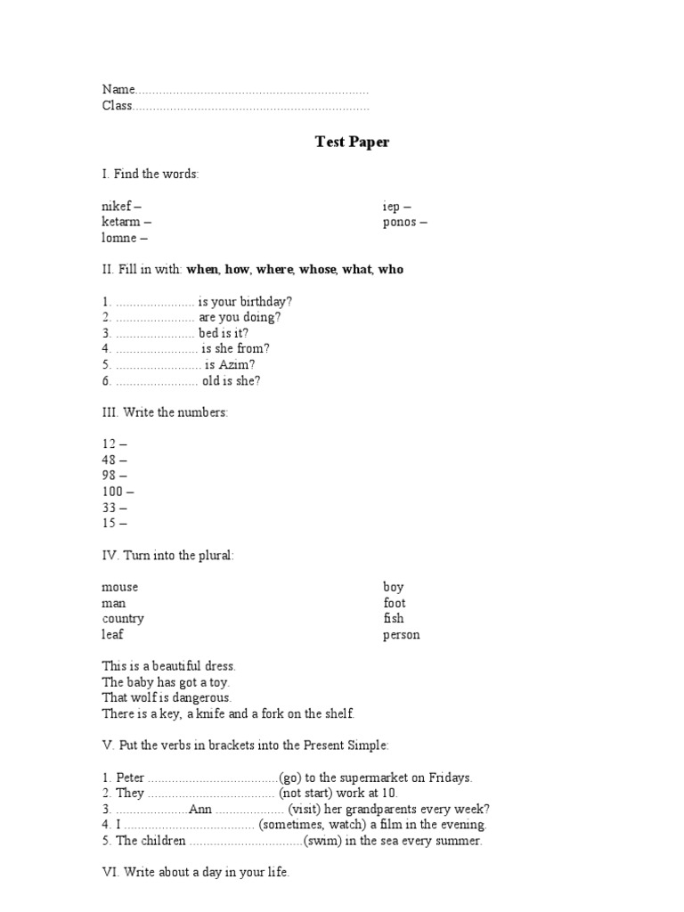 Test 4a-B | PDF | Language Arts & Discipline | Foreign Language Studies