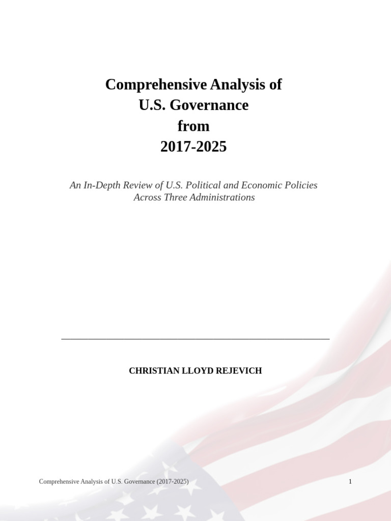 Comprehensive Analysis of U.S Governance (2017-2025) | PDF | Donald ...