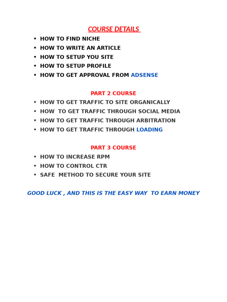 Course Details | PDF