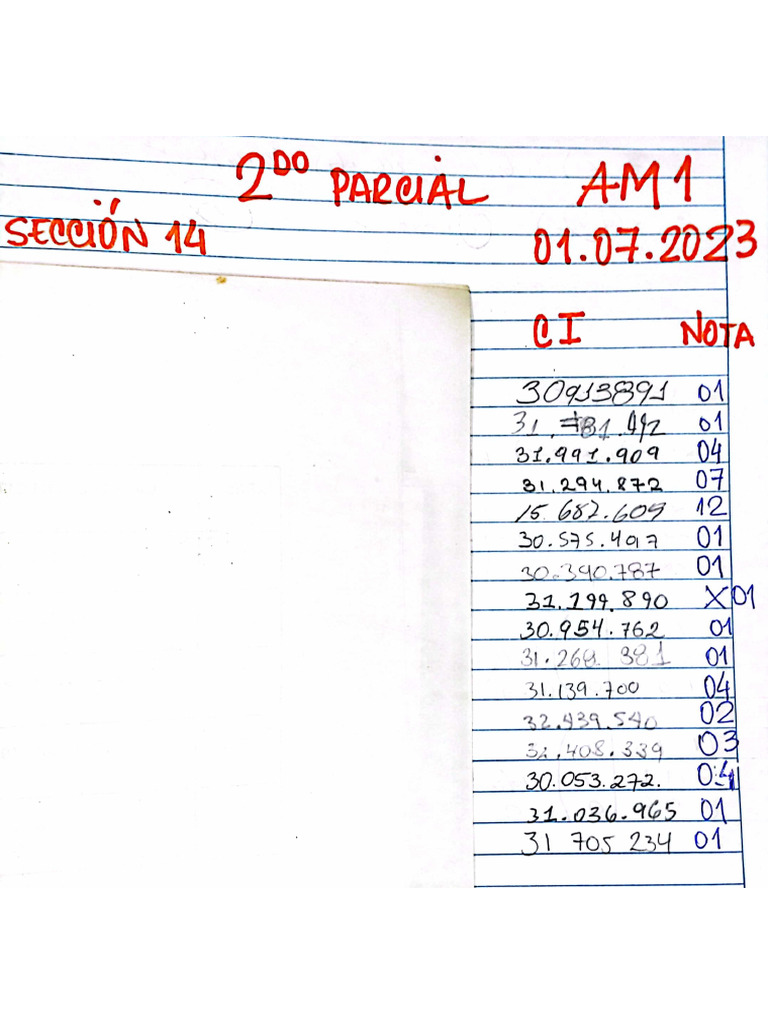 AM1 Notas 2do. Parcial | PDF