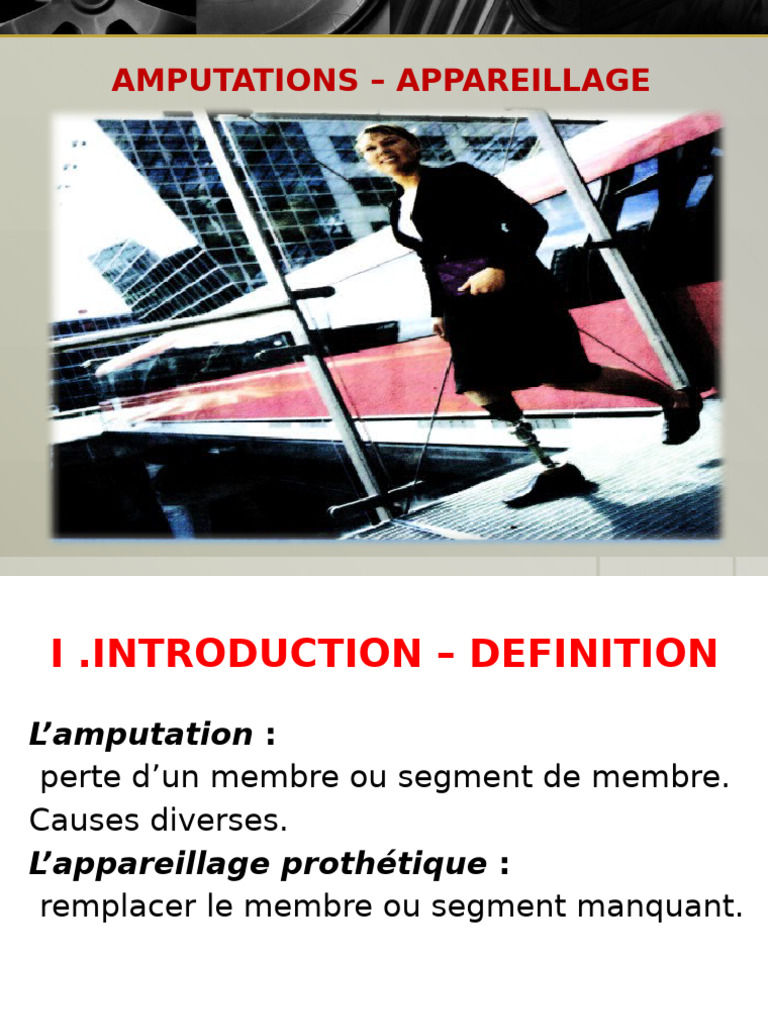 Prothèse fémorale et amputations | PDF | Amputation | Spécialités médicales