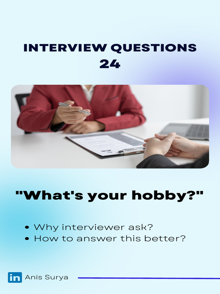 Tips To Interview Question 1681109221 | PDF | Hobbies | Behavior ...