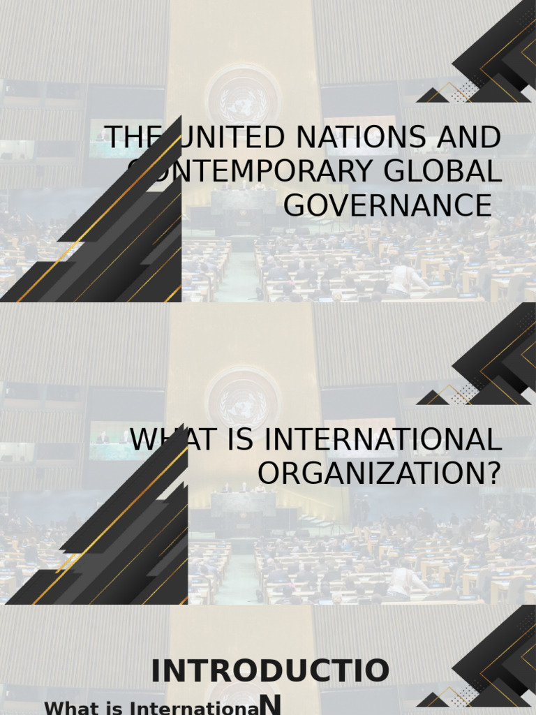 UN's Role in Global Governance Explained | PDF | United Nations ...