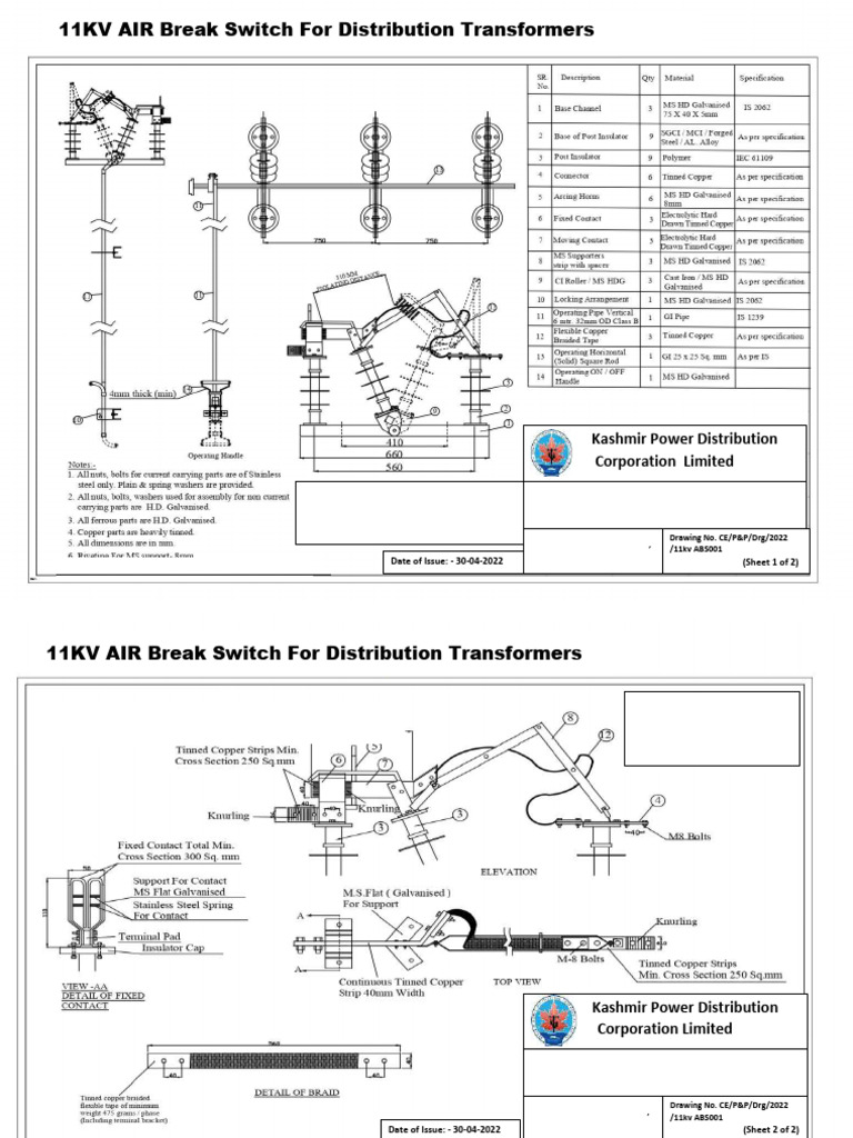 Drawing GOAB Switch PDF | PDF | Power (Physics) | Infrastructure