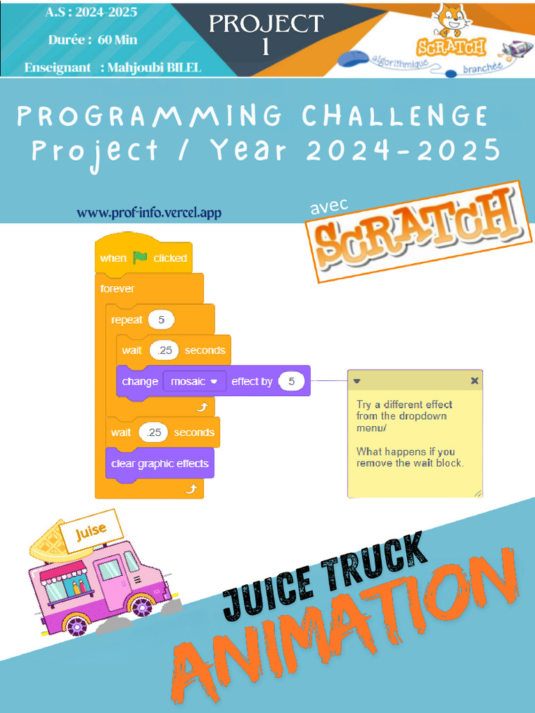 Scratch Programming: Juice Truck Game | PDF