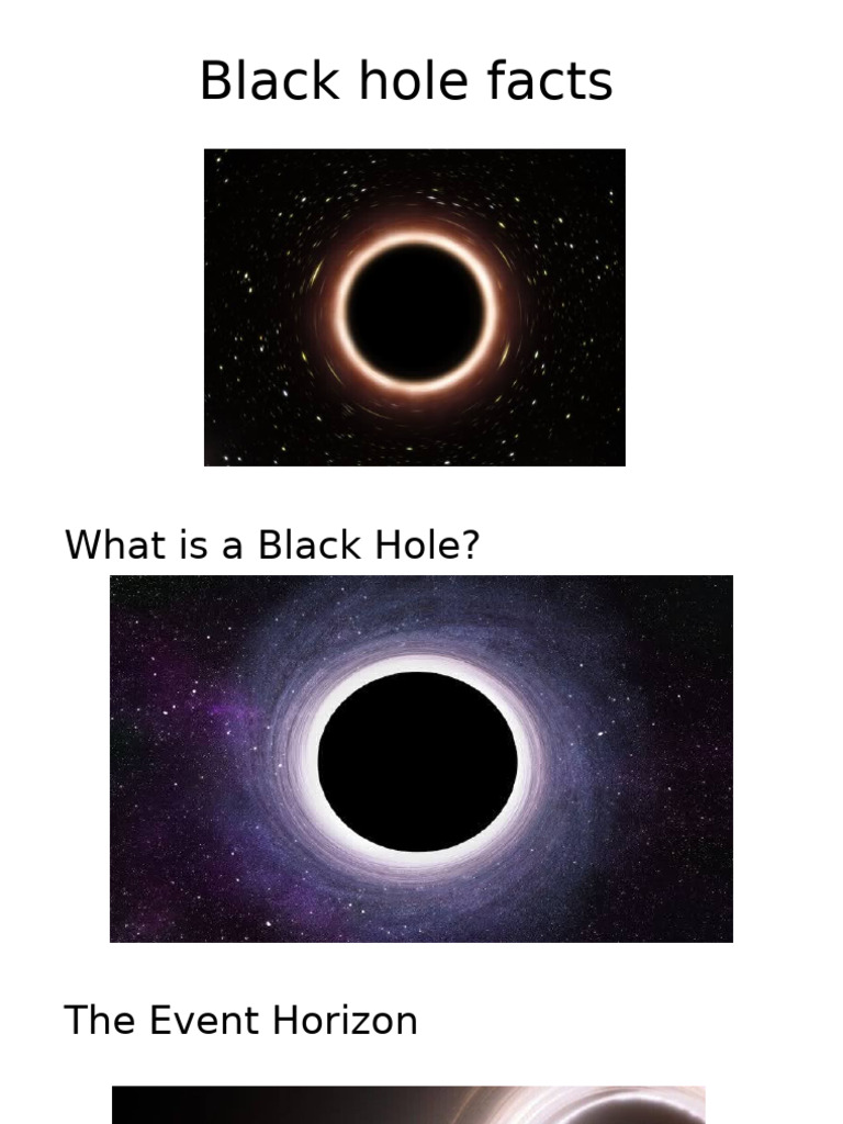 Black Hole Facts | PDF
