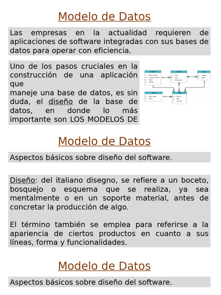 04.modelo de Datos | PDF | Base de datos relacional | Diseño