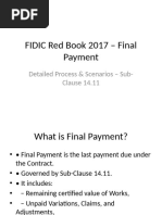FIDIC Payment Timeline Procedure Presentation | PDF