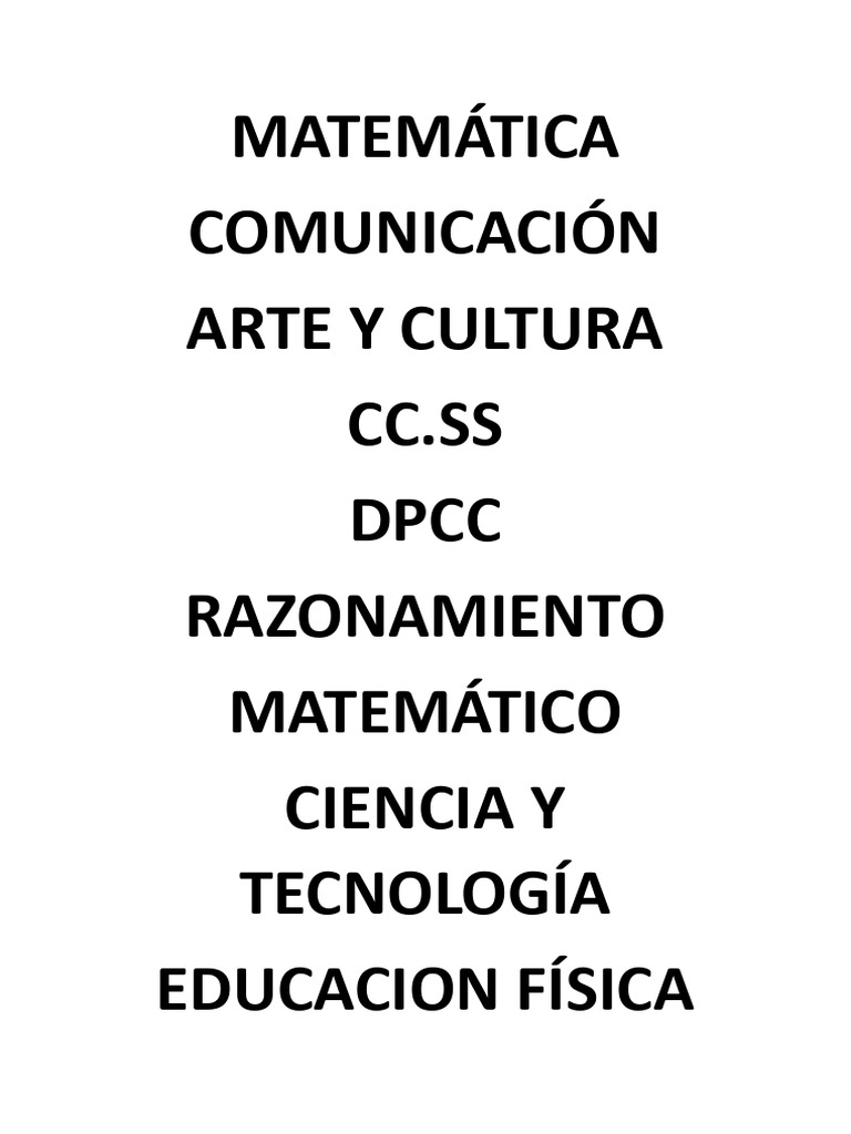 Nombres de Cursos | PDF
