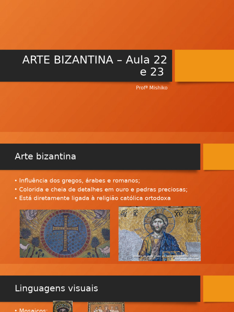 9° Aula 22 e 23 - Arte Bizantina | PDF