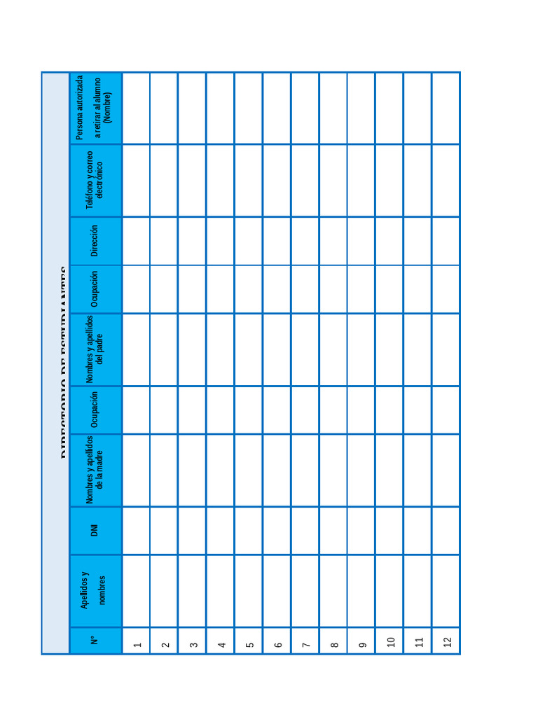 Directorio de Estudiantes | PDF