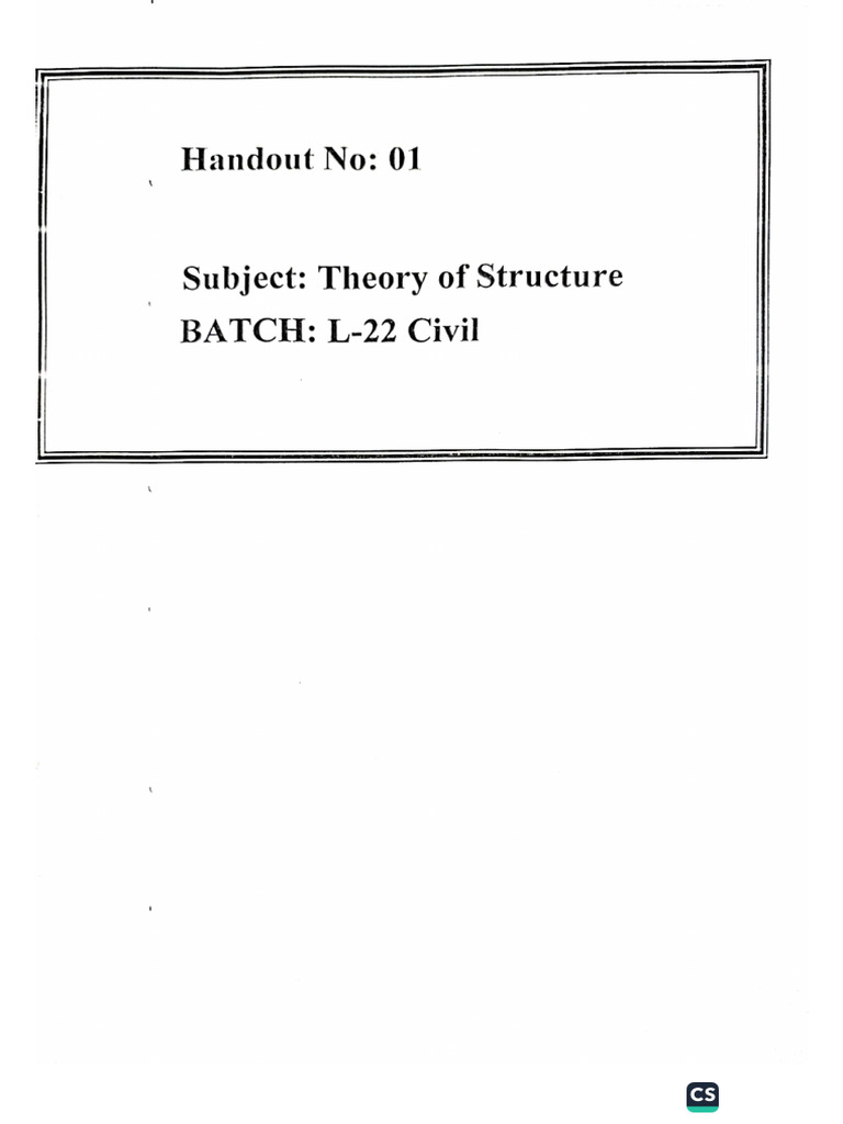 Theory of Structure | PDF