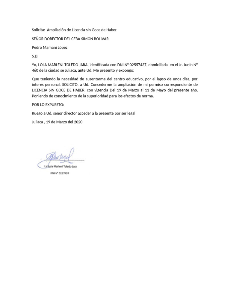 SOLICITUD LOLAAA 2021 | PDF