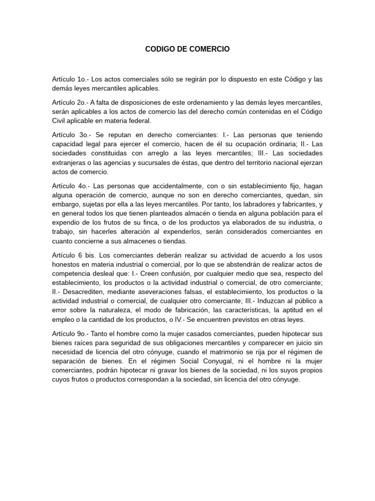 Definición del Código de Comercio | PDF | Justicia | Crimen y violencia