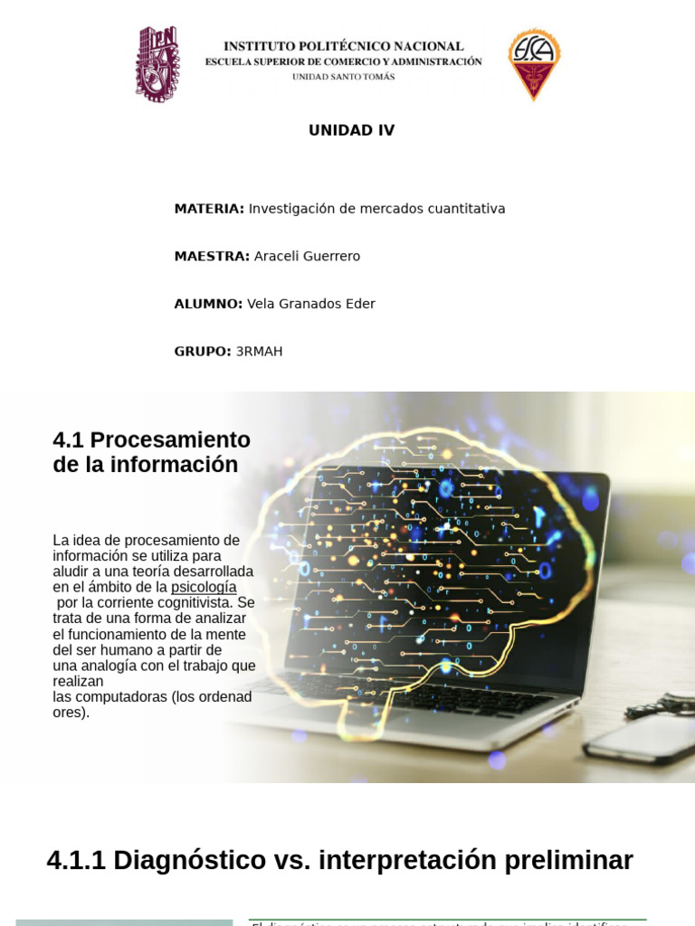 presentación de la unidad IV | PDF | Estadísticas | Análisis de los datos