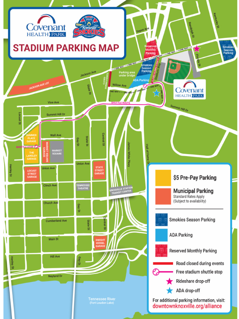 Covenant Health Park Parking Map | PDF