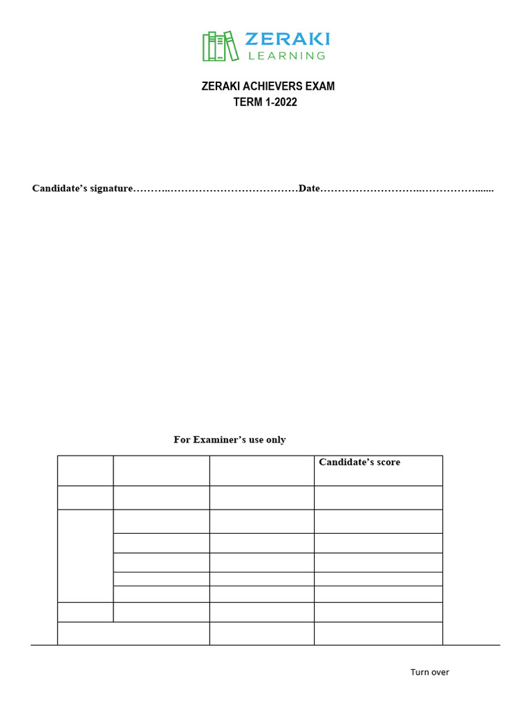 F3 Art and Design Term 1 Exam 2022 | PDF | The Arts