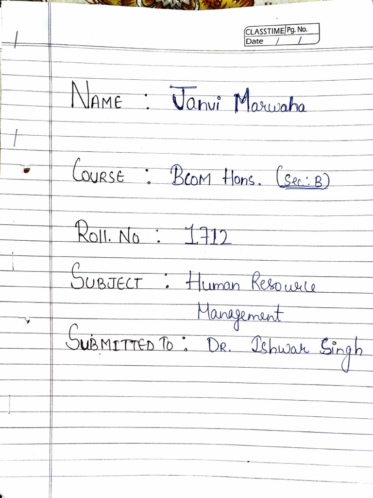 HRM Assignmnet 1712 | PDF