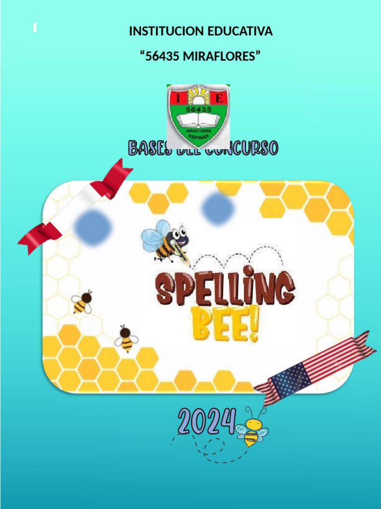 Bases del Concurso Spelling Bee 2024 | PDF | Comunicación | Aprendizaje