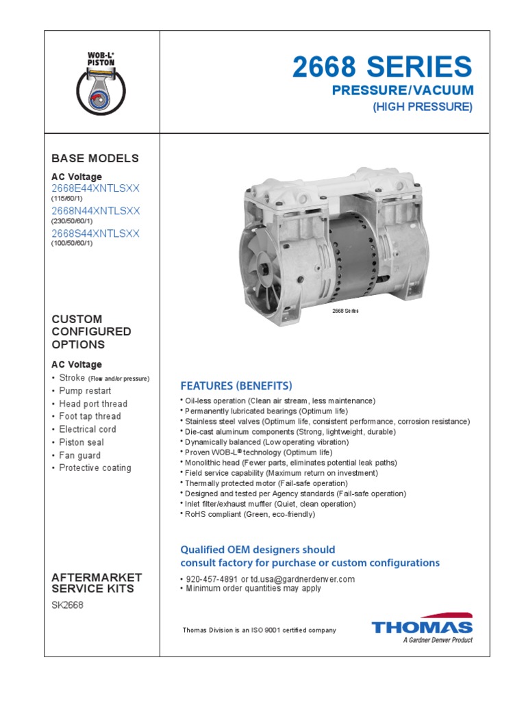 Configured 2668 Series Datasheet | PDF | Capacitor | Vacuum