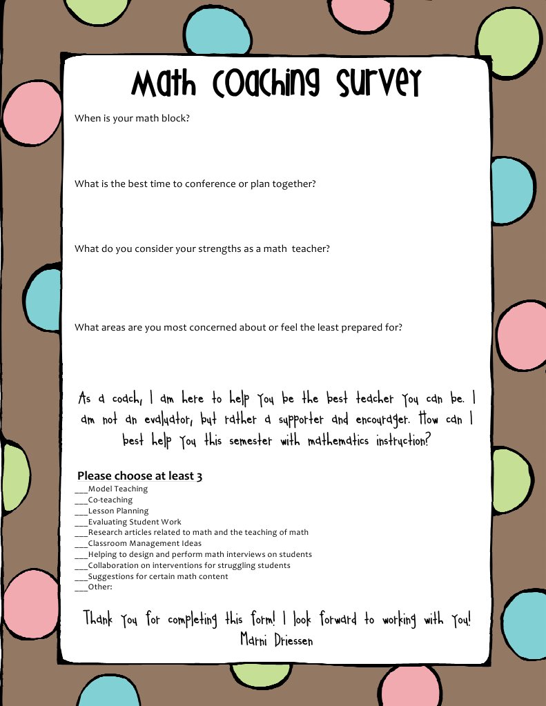 Coaching Survey | PDF