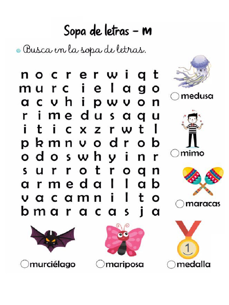 ACTIVIDAD LETRA M | PDF