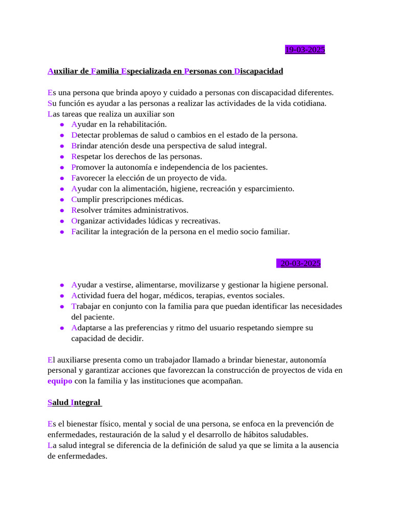Documento Sin Título | PDF | Invalidez | Higiene