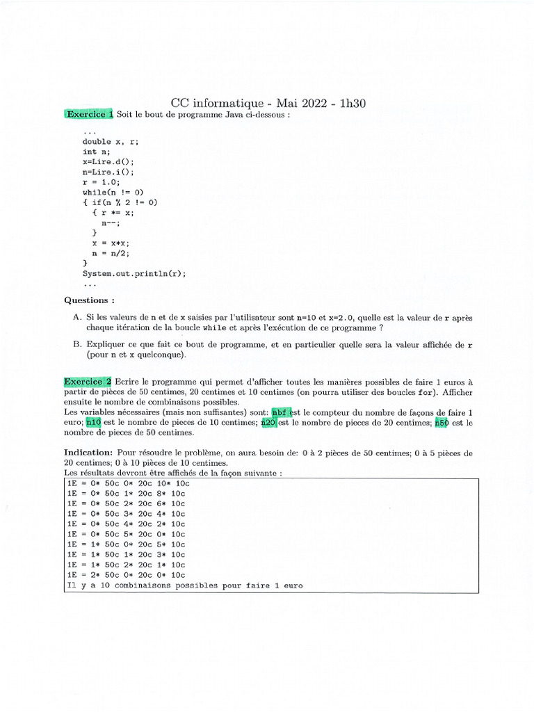 05-2022 Java CC1 | PDF