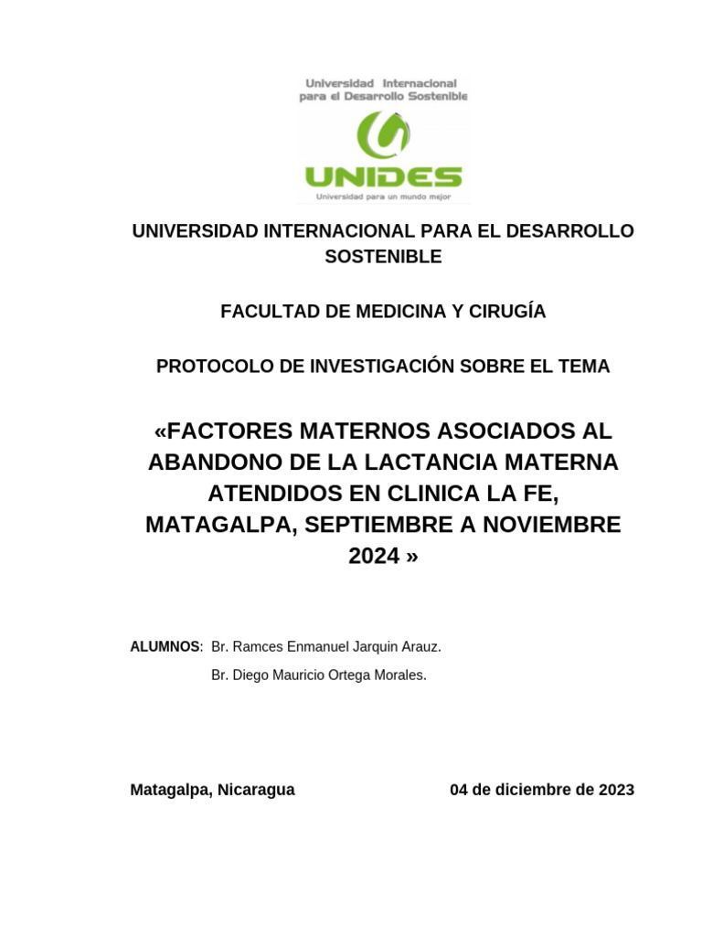 Protocolo LME Corregido | PDF | Amamantamiento