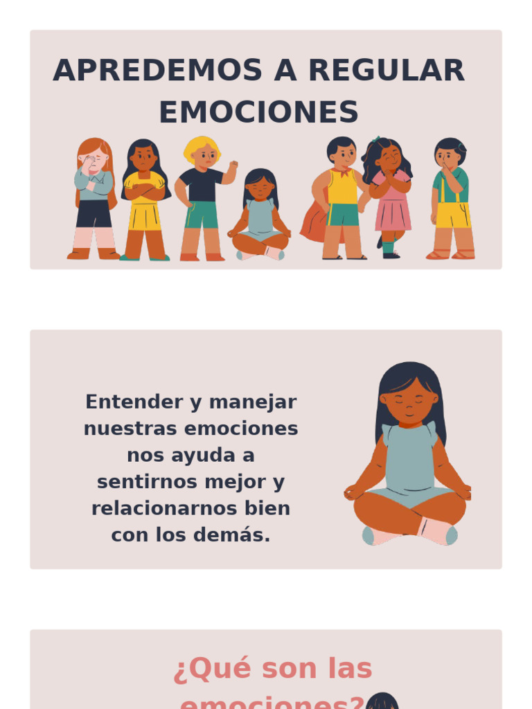 Aprendemos A Regular Emociones | PDF