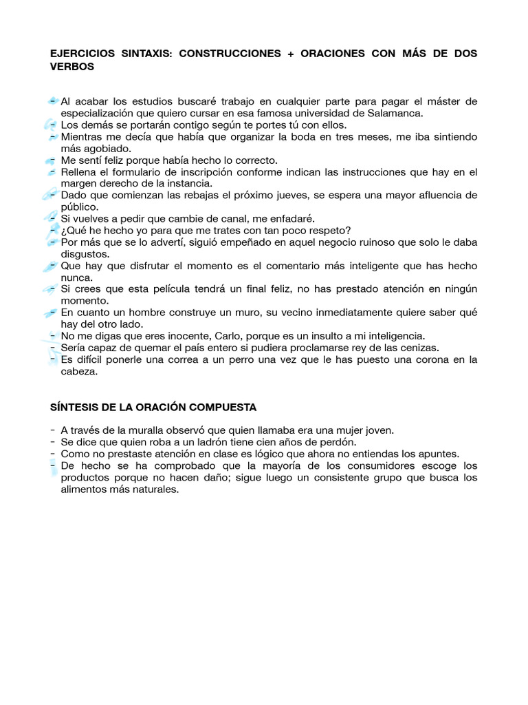 Sintaxis 2 Bat 3 Ev 1 | PDF