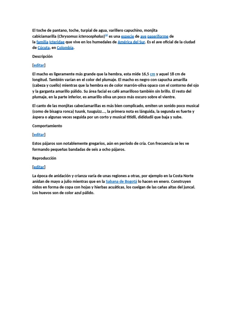 Características del Toche de Pantano | PDF