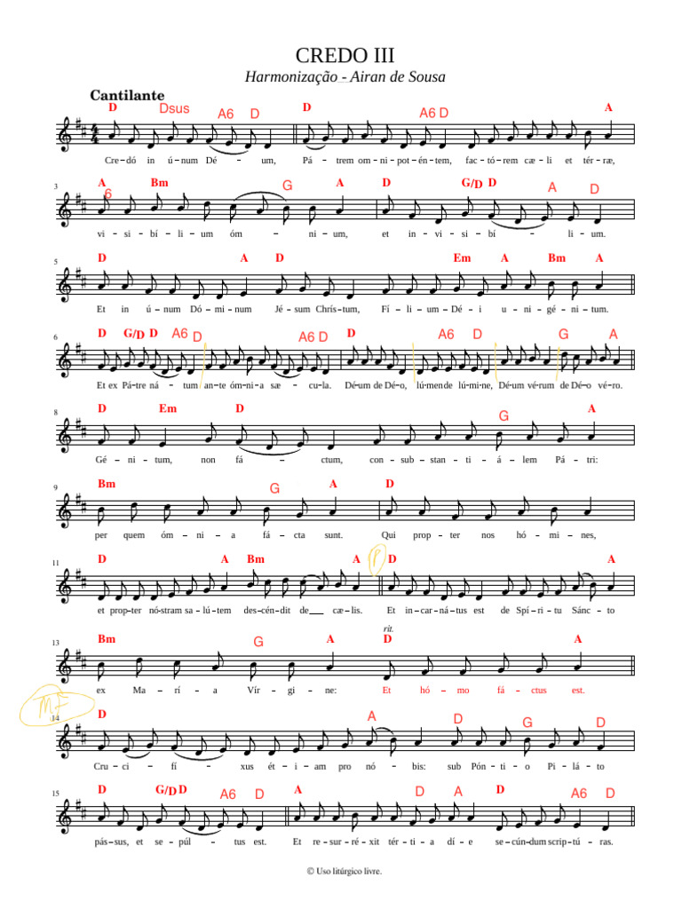 Credo III Chords | PDF