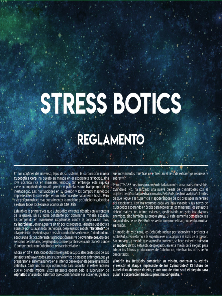 ES_Stress Botics Rulebook | PDF | Exoplaneta | Ciencias fisicas