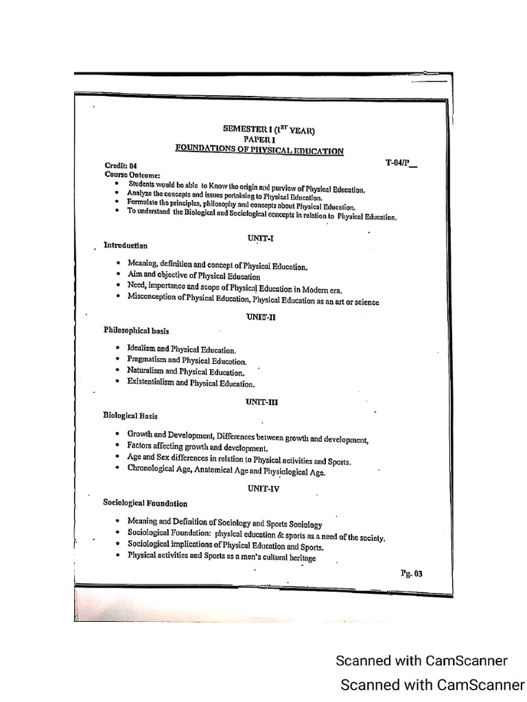 Paper 1&2 Syllabus | PDF