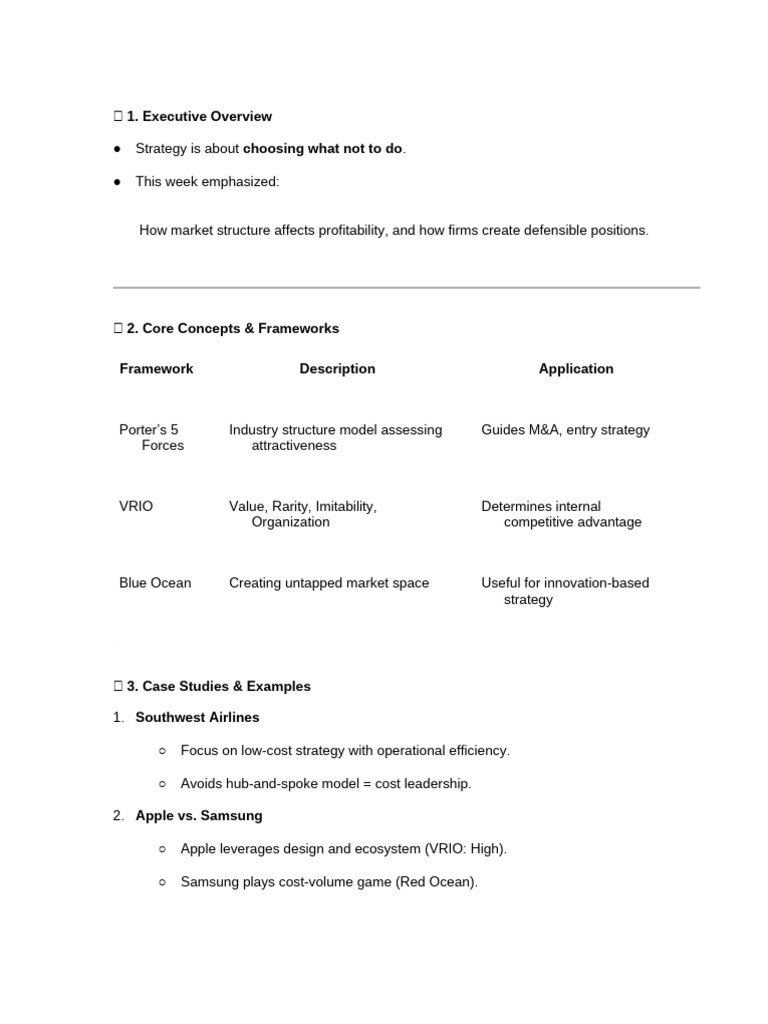Strategy Based On Porter | PDF