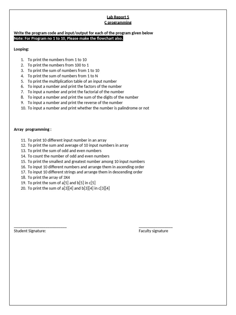 Lab Report 5 C Programming | PDF