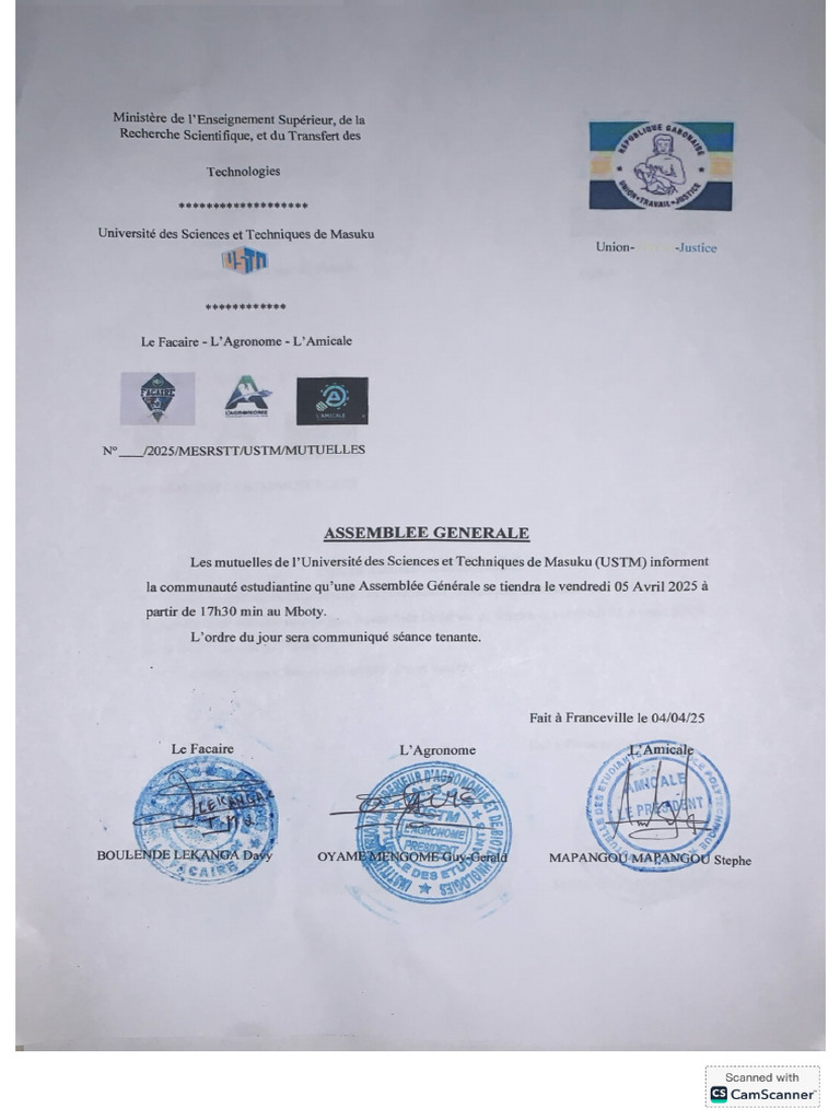 Assemblée Générale | PDF