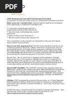 CASP RCT Checklist 2020 | PDF | Randomized Controlled Trial | Methodology