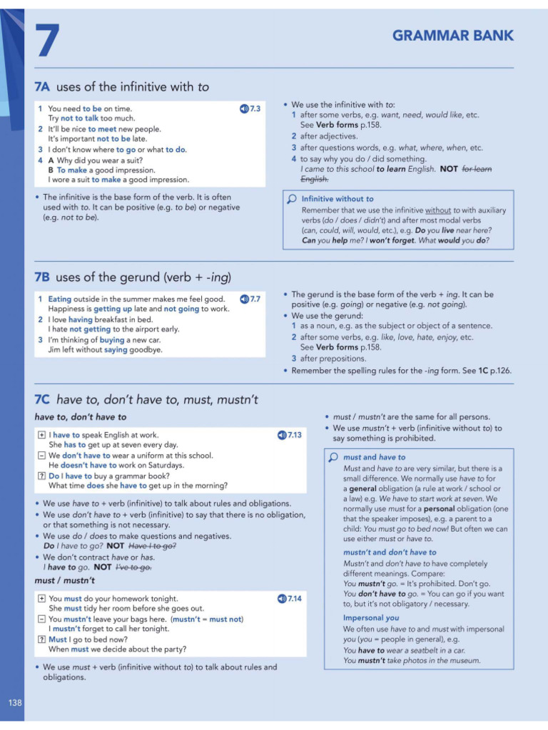 Unit 7 - Grammar | PDF