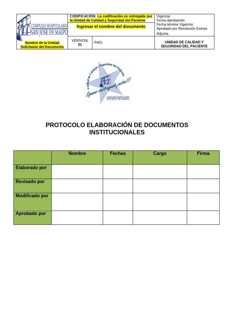 Formato Protocolo Elaboración de Documentos | PDF | Gestión de registros