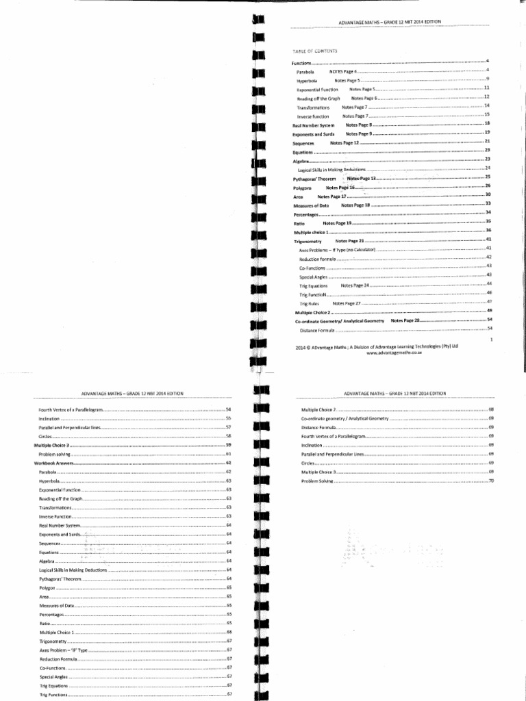 NBT Questions (2014) | PDF